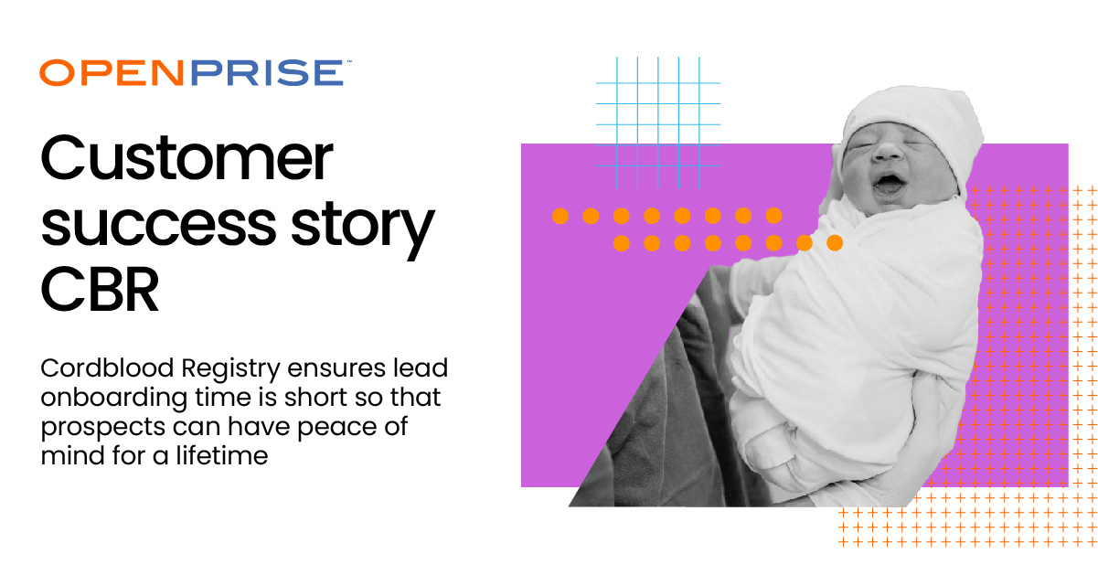 Openprise Success Story - CBR Cord Blood Registry