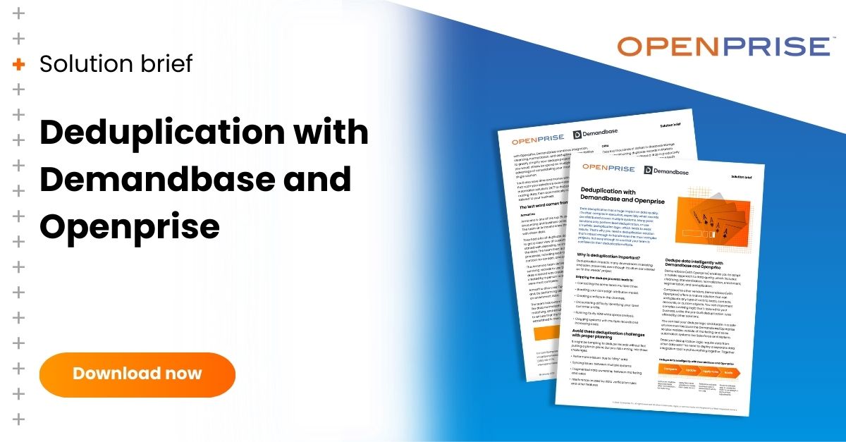 RevOps data deduplication with Openprise